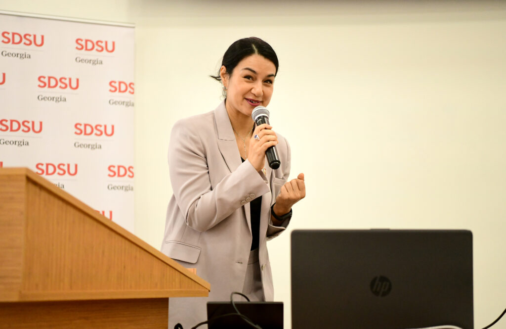 Rector of Ilia State University, Professor Nino Donorjginidze and SDSU ...